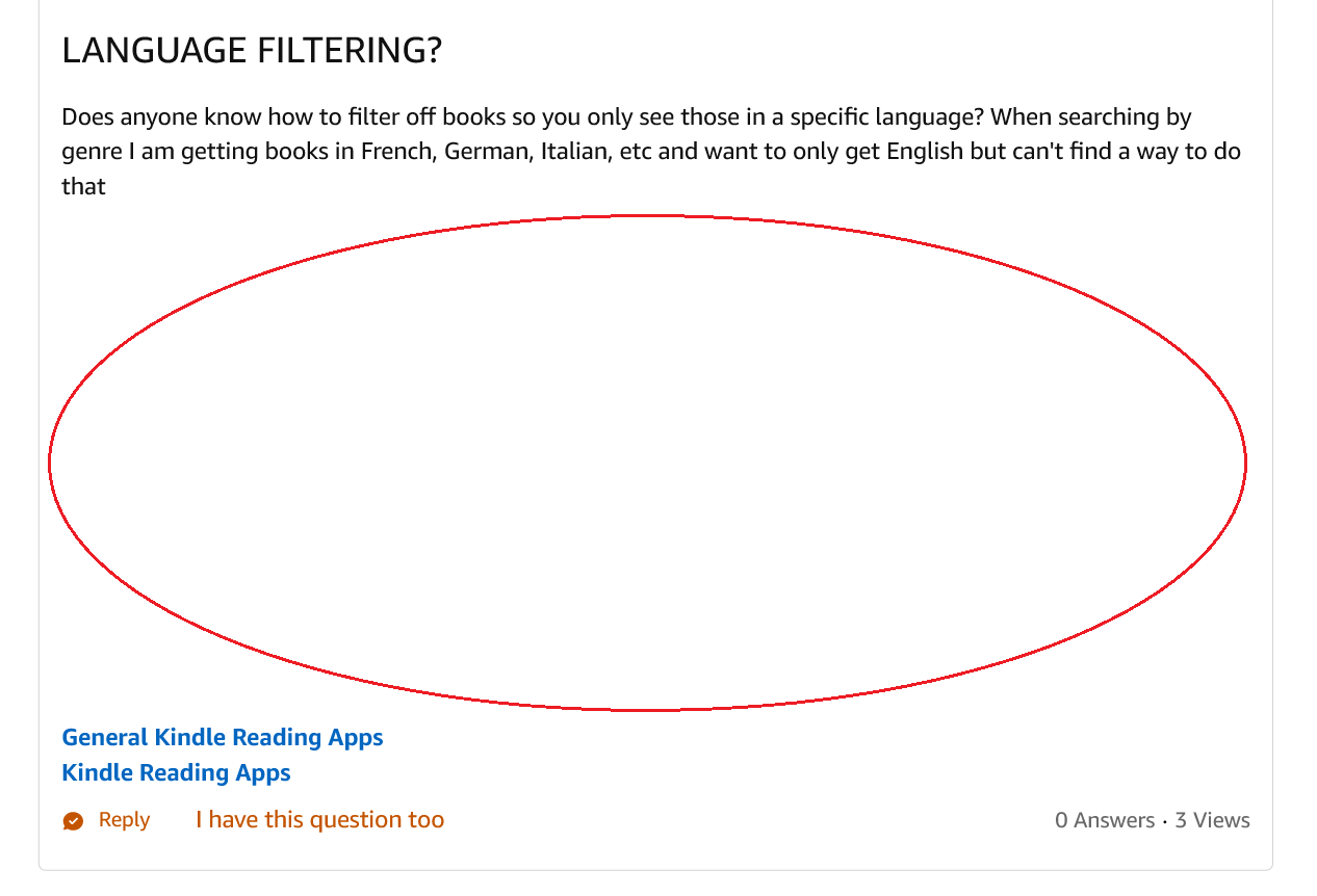 LANGUAGE FILTERING?